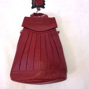 ameri | Bags | New Ameri Red Leather Purse Attractive Backpack | Poshmark